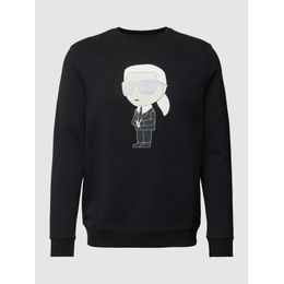 K by KARL LAGERFELD Sweatshirt mit Label-Print