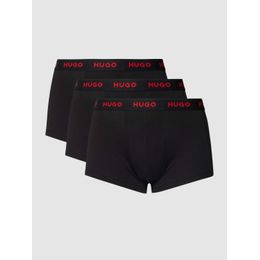 Hugo Trunks mit Logo-Bund im 3er-Pack