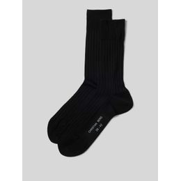 Christian Berg Socken mit Label-Print im 2er-Pack