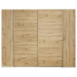 Schwebetürenschrank Rauch "Kleiderschrank Drehtürenschrank Schrank Garderobe KRONACH TOPSELLER" Schränke Gr. B/H/T: 268cm x 210cm x 59cm, 4 St., braun (eiche artisan) mit Dreh- und Schwebetüren vielen Einlegeböden MADE IN GERMANY