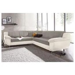 Ecksofa Trendmanufaktur "Rondo 3, L-Form" Sofas Gr. B/H/T: 267cm x 85cm x 247cm, Material, langer Schenkel rechts, Mit Federkern, mit Bettfunktion, beige (beige/tan) wahlweise mit Federkern, Bettfunktion