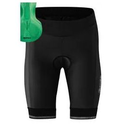 Fahrradhose Gonso "SITIVO W 0" Gr. 46, Normalgrößen, schwarz (grün) Damen Hosen Radhose mit innovativem Sitzpolsterkonzept