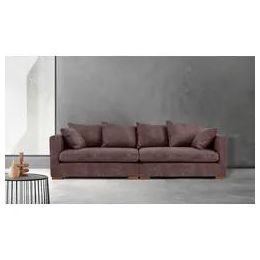 Guido Maria Kretschmer Home & Living Big-Sofa GUIDO MARIA KRETSCHMER HOME & LIVING "Arles" Sofas Gr. B/H/T: 266cm x 80cm x 113cm, Luxus-Microfaser, braun (dunkelbraun) extra tiefe Sitzfläche, in diversen Stoffqualitäten