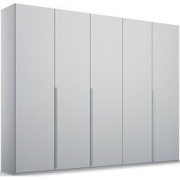 Drehtürenschrank Rauch "Kleiderschrank Schrank Garderobe Wäscheschrank PURISMA in schlichter" Schränke Gr. B/H/T: 251 cm x 223 cm x 60 cm, 5 St., grau (seidengrau) mit umfangreicher Innenausstattung