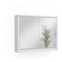 VICCO - Bad Spiegelschrank Mila, Weiß, 55 x 45 cm