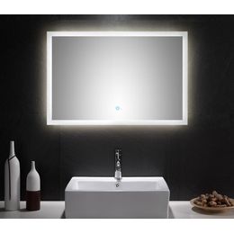 Posseik LED Spiegel 90x60 cm mit Touch Bedienung EEK: F