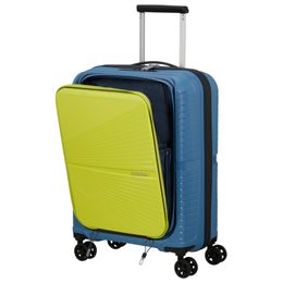 Hartschalen-Trolley American Tourister "AIRCONIC 55" Gr. B/H/T: 40 cm x 55 cm x 23 cm 34 l, blau (coronet blue) Koffer Reisegepäck Handgepäck-Koffer TSA-Zahlenschloss