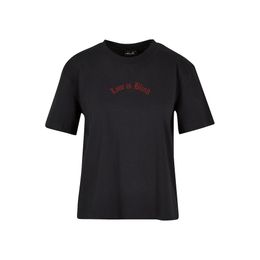 Miss Tee T-Shirt 'Love Is Blind' Damen Größe XS beige / grün / dunkelrot / schwarz