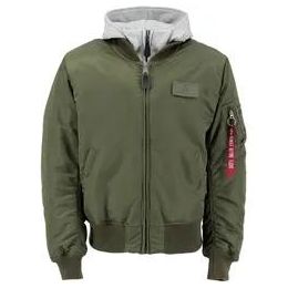 Bomberjacke Alpha Industries "Alpha Industries Men - Bomber Jackets MA-1 D-Tec" Gr. XL, grün (dunkelgrün) Herren Jacken