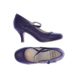 Bettie Page Damen Pumps, marineblau, Gr. 7