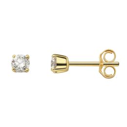 Paar Ohrhänger ONE ELEMENT "0.30 ct Diamant Brillant Ohrringe Ohrstecker aus 750 Gelbgold" Gr. Damen, 0.30 ct, Diamanten-Gelbgold 333, goldfarben (gold) Damen Gold Schmuck