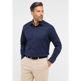 Langarmhemd Eterna "COMFORT FIT" Gr. 40, Normalgrößen, blau (navy) Herren Hemden