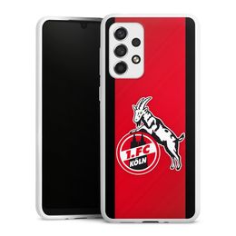 DeinDesign Galaxy A33 5G Handy Silikon H&uuml;lle Case wei&szlig; Handyh&uuml;lle Official Licensed Product Billy Goat Hennes 1. Fc K&ouml;ln Silikon Case
