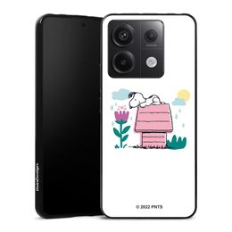 DeinDesign Xiaomi Redmi Note 13 Pro 5G Handy Silikon H&uuml;lle Case schwarz Handyh&uuml;lle Snoopy Dog Official Licensed Product