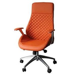 Neutral Bürostuhl Pantera high, 212604 Kunstleder orange, Gestell chrom