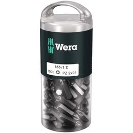 Wera Bit-Sortiment, 855/1 Z PZ 2 DIY 100, PZ 2 x 25 mm (100 Bits pro Box)