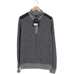 BOSS Orange Herren Pullover, grau, Gr. 52