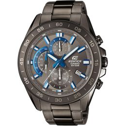 Chronograph CASIO EDIFICE "EFV-550GY-8AVUEF" Armbanduhren grau Herren Quarzuhr, Armbanduhr, Herrenuhr, Stoppfunktion, bis 10 bar wasserdicht