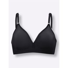 Triumph Damen T-Shirt-BH ohne B&uuml;gel in Microfaser-Qualit&auml;t, schwarz, Gr&ouml;&szlig;e 85C
