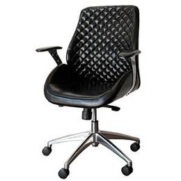 Neutral Bürostuhl Pantera low, 212620 Kunstleder schwarz, Gestell chrom