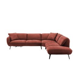 pop Ecksofa Ventus ¦ rot ¦ Maße (cm): B: 304 T: 246