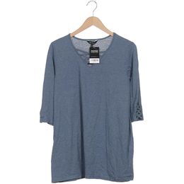 Ulla Popken Damen Langarmshirt, blau, Gr. 42