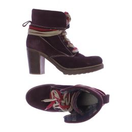 Tamaris Damen Stiefelette, bordeaux, Gr. 38