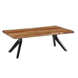 Wohnling Couchtisch Massivholz akazie 115,0 x 64,0 x 37,0 cm