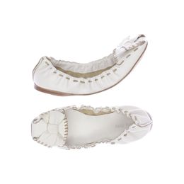 Miu Miu Damen Ballerinas, weiß, Gr. 35.5