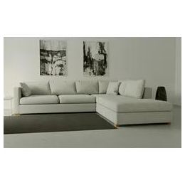 Guido Maria Kretschmer Home & Living Ecksofa GUIDO MARIA KRETSCHMER HOME & LIVING "Arles, L-Form" Sofas Gr. B/H/T: 318cm x 80cm x 272cm, Webstoff, Ottomane rechts, braun (latte) extra tiefe Sitzfläche, in diversen Stoffqualitäten