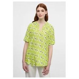 Longbluse Eterna "LOOSE FIT" Gr. 34, gelb (acid lemon), Damen, 100% Viskose, Blusen