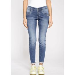 Relax-fit-Jeans Gang "94GERDA" Gr. 26 (34), N-Gr, blau (blue jeans washed) Damen Jeans