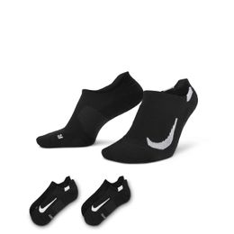 Nike Multiplier Running No-Show-Laufsocken (2 Paar) - Schwarz