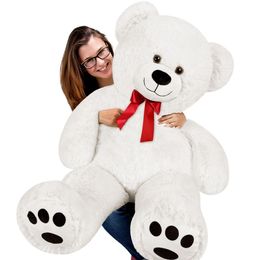 Casaria Deuba großer Teddybär XXL weiss