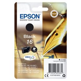 Original Epson Workforce WF-2110 W (C13T16214012 / 16) Druckerpatrone Schwarz