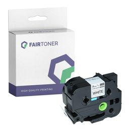 FairToner Kompatibel für Brother TZE-S261 Schriftband 36mm/8m Schwarz auf Weiss