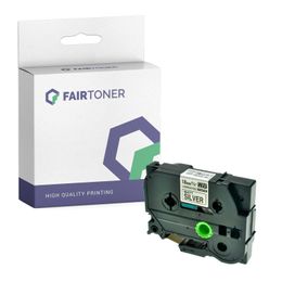 FairToner Kompatibel für Brother TZE-M941 Schriftband 18mm/8m Schwarz auf Matt Silber