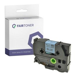 FairToner Kompatibel für Brother P-Touch 1830 VP (TZE-541) Schriftband 18mm/8m Schwarz auf Blau