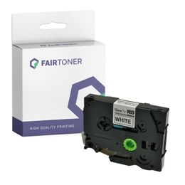 FairToner Kompatibel für Brother TZE-S231 Schriftband 12mm/8m Schwarz auf Weiss