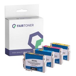 FairToner 4er Multipack Set Kompatibel f&uuml;r Epson Workforce WF-2835 DWF (603XL) Druckerpatronen