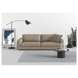 Big-Sofa Trendmanufaktur "Bourbon, Designsofa" Sofas Gr. B/H/T: 264cm x 84cm x 111cm, Struktur, braun (schlamm) mit extra hohem Sitzkomfort, in trendigem Cord Bezug erhältlich