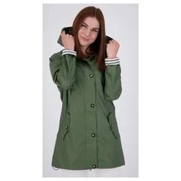 Regenjacke DEPROC ACTIVE "Friesennerz ANKERGLUTZAUBER" Gr. 48 (XL), grün (olive) Damen Jacken auch in Großen Größen erhältlich