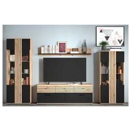 TV-Schrank Inosign "SOLEA TV-Schrank" Schränke Gr. B/H/T: 168cm x 59,9cm x 38cm, Soft Close/Soft Open, Basisausführung, schwarz (braun/schwarz)