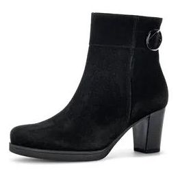 Stiefelette Gabor "Ancona" Gr. 39, schwarz Damen Schuhe Blockabsatz, Ankle Boots mit trendiger Schaftgestaltung