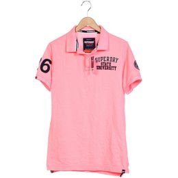 Superdry Herren Poloshirt, pink, Gr. 54