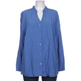 Selection by Ulla Popken Damen Bluse, blau, Gr. 50