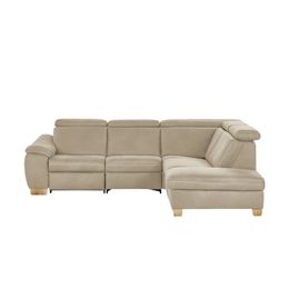 meinSofa Ecksofa Litos ¦ beige ¦ Maße (cm): B: 271 H: 85 T: 246