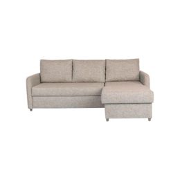 Abitare - Eckschlafsofa aus beigem Stoff - Cecina