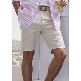 Chinoshorts John Devin "regular-fit" Gr. 32, N-Gr, beige Herren Hosen Oxford Shorts aus elastischer Baumwolle