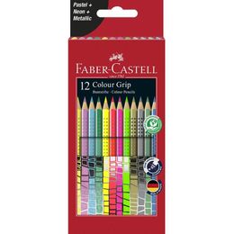 Faber-Castell Faber Castell 12 Color Pencil Color Grip Special Pastel-Neon Box